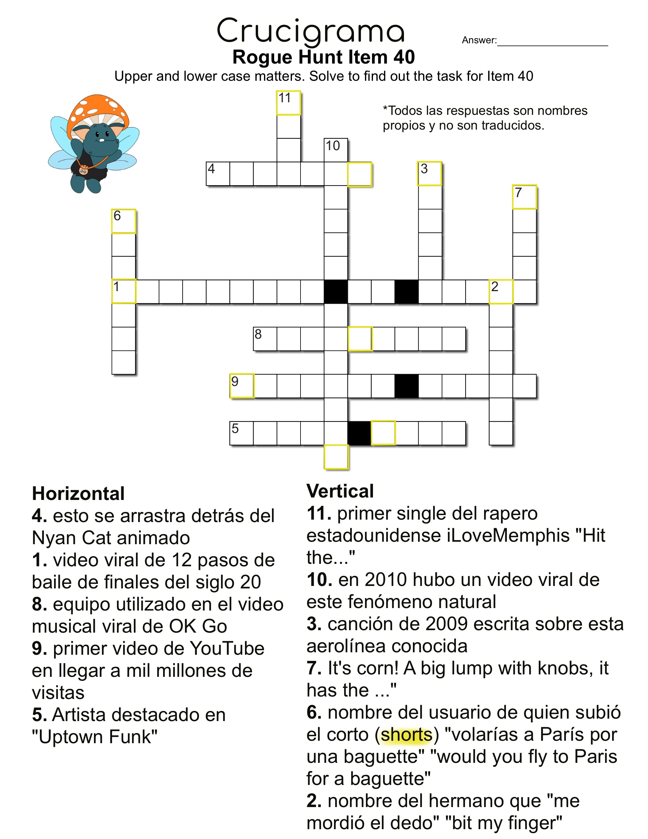 Spanish_Crucigrama – The Rogue Hunt